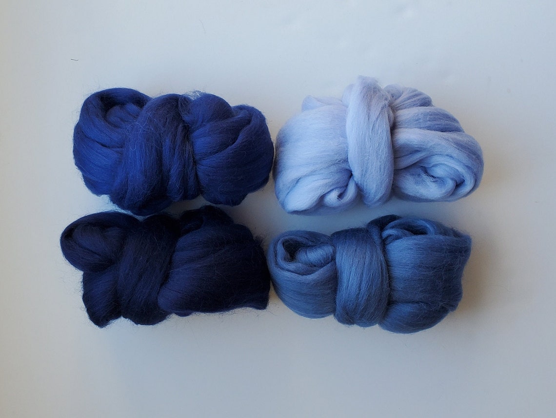 Merino Wool Roving Wool Roving Bundle Wool Roving Pack Fine - Etsy