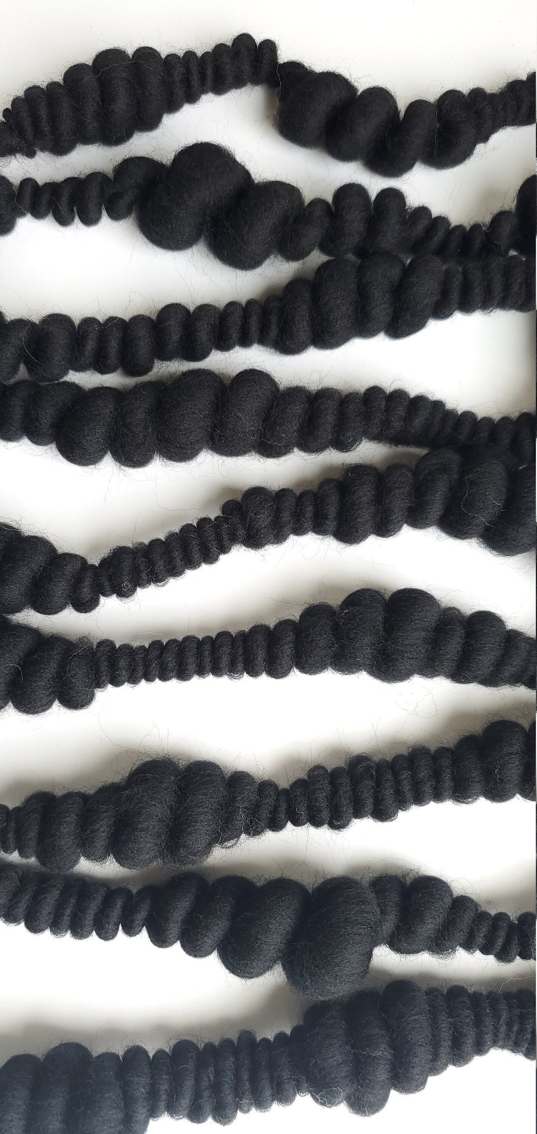 Handspun Art Yarn, Coiled Yarn, Black Art Yarn, Beehive Yarn, Weaving ...