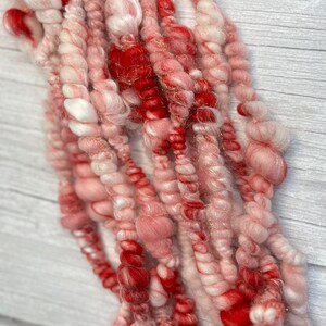 Art Yarn, Jumbo Yarn, Valentine's Yarn, Red and Pink Art Yarn, Weaving ...