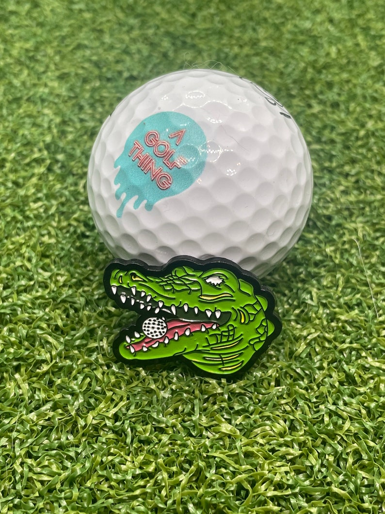 Chubbs Gator - Golf Ball Marker - Etsy