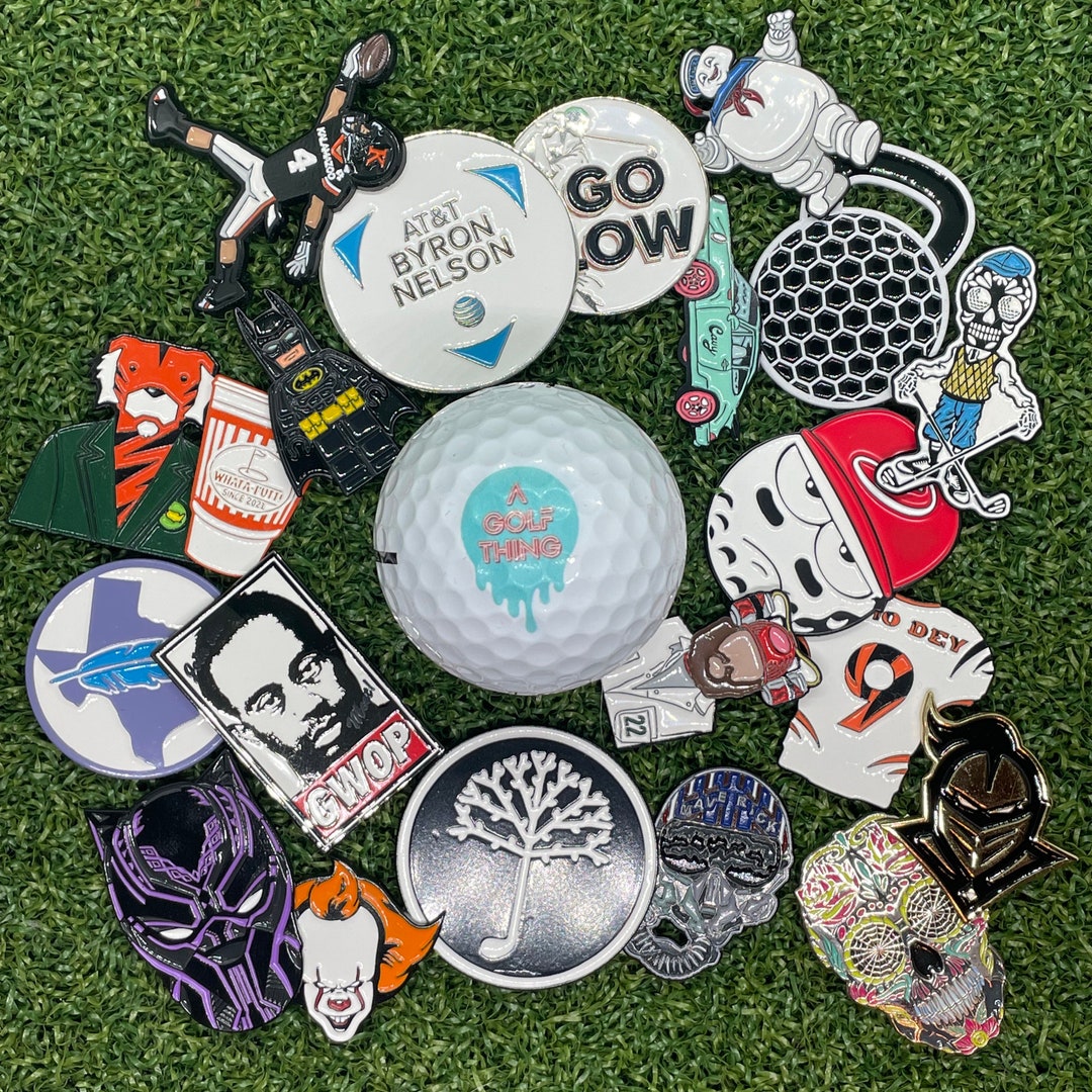 Mystery Golf Ball Markers 10 Ball Markers - Etsy