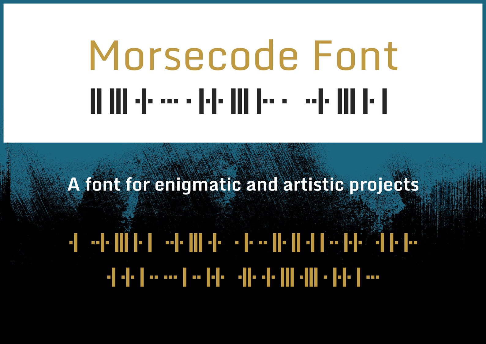 Morse Code Font for Graphic Design, Logo Design, Puzzles - Etsy
