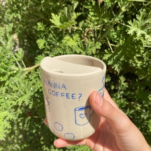 PREORDER Ceramic Travel Mug, Handmade Pottery Coffee Tea Cup, Ceramic ...