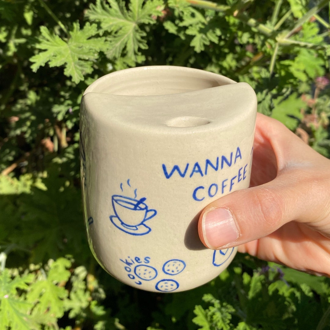 PREORDER Ceramic Travel Mug, Handmade Pottery Coffee Tea Cup, Ceramic to Go Cup, Unique Gift for ...