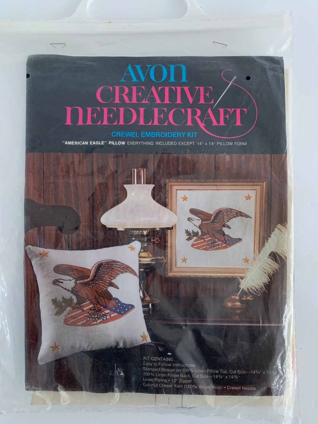 Vintage Avon Creative Needlecraft Crewel Embroidery Kit Eagle - Etsy