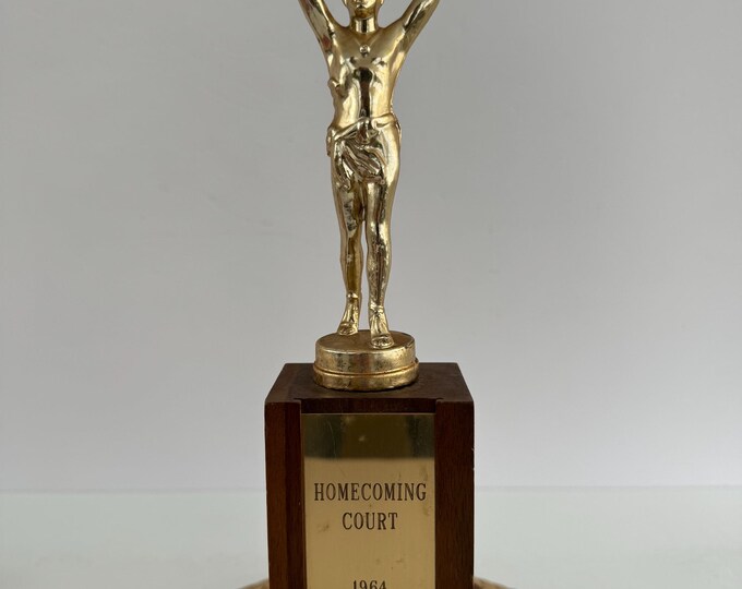 Vintage Trophy Homecoming Court 1964 Wood and Metal - Etsy