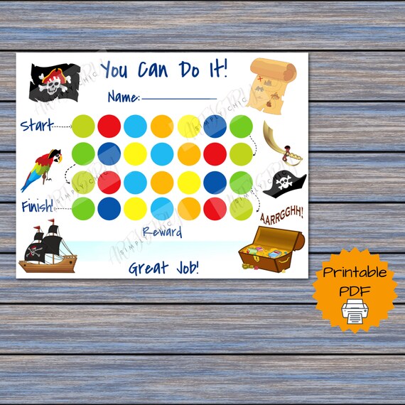 Kids Rewards Chart Printable Reward Chart Kid Goal Chart | Etsy