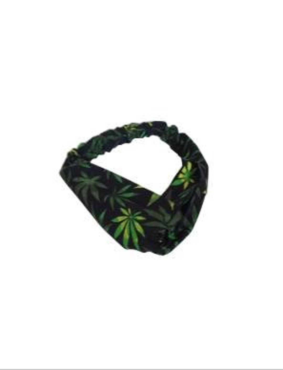Marijuana Cannabis Leaf Cross Knot Turban Headband| Adult Weed Headwear ...