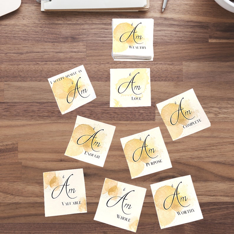 I AM Affirmation Cards - Etsy