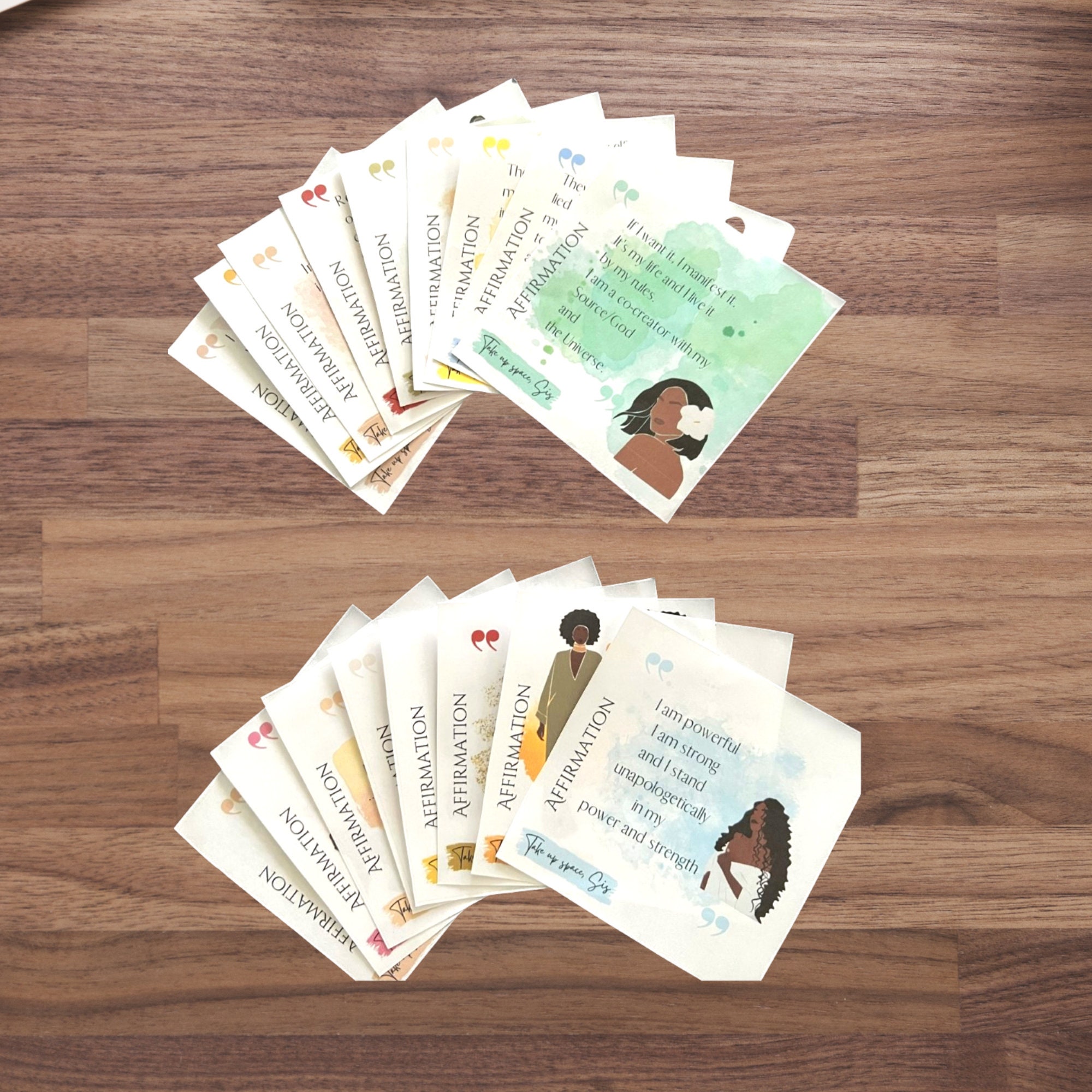 Take up Space, Sis! Affirmation Cards - Digital Download/ Printable - Etsy