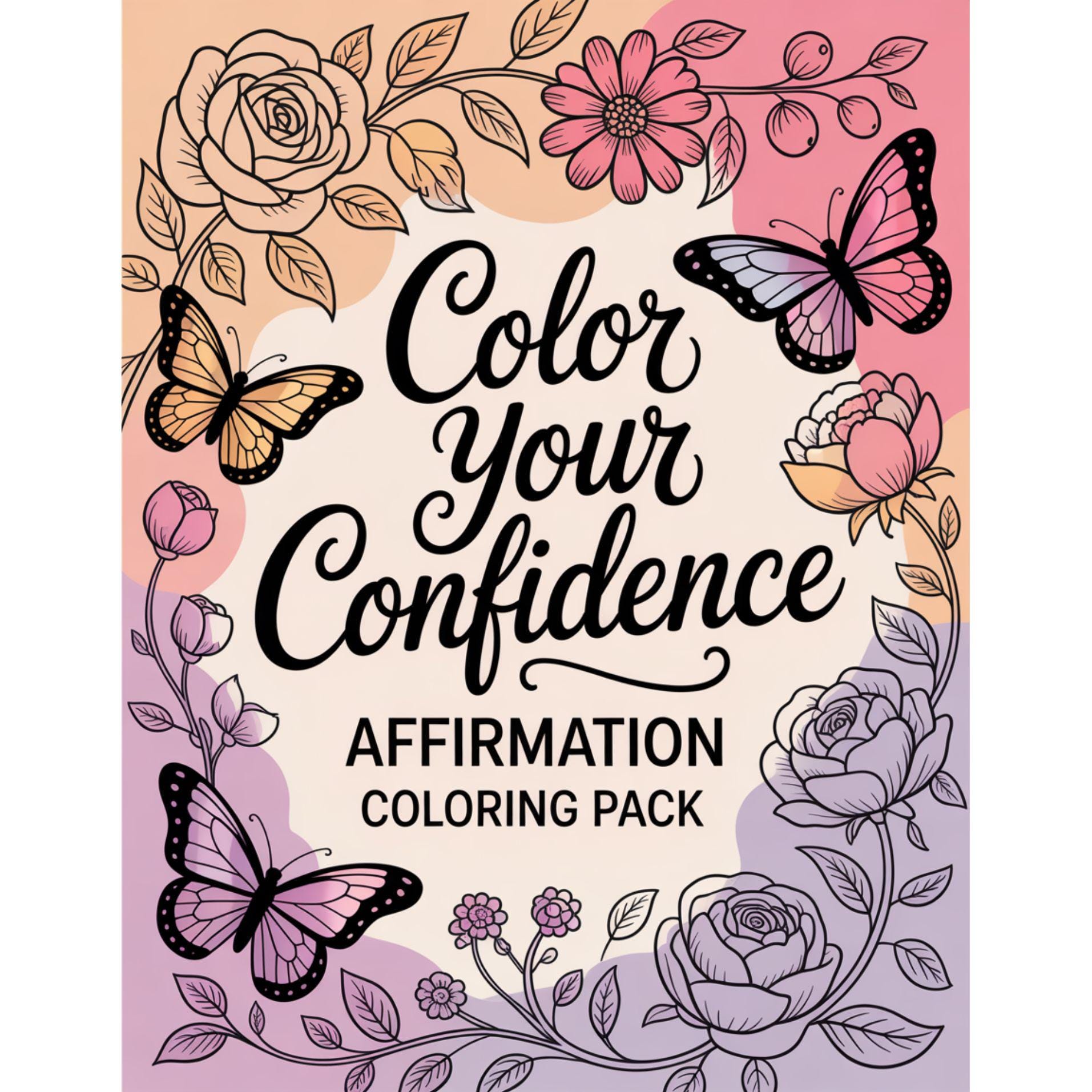 Affirmation Coloring Pages | Self-love, Confidence, Mindfulness (PDF ...