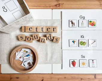 Elkonin Boxes Literacy 1st Grade Kindergarten Preschool Montessori ...