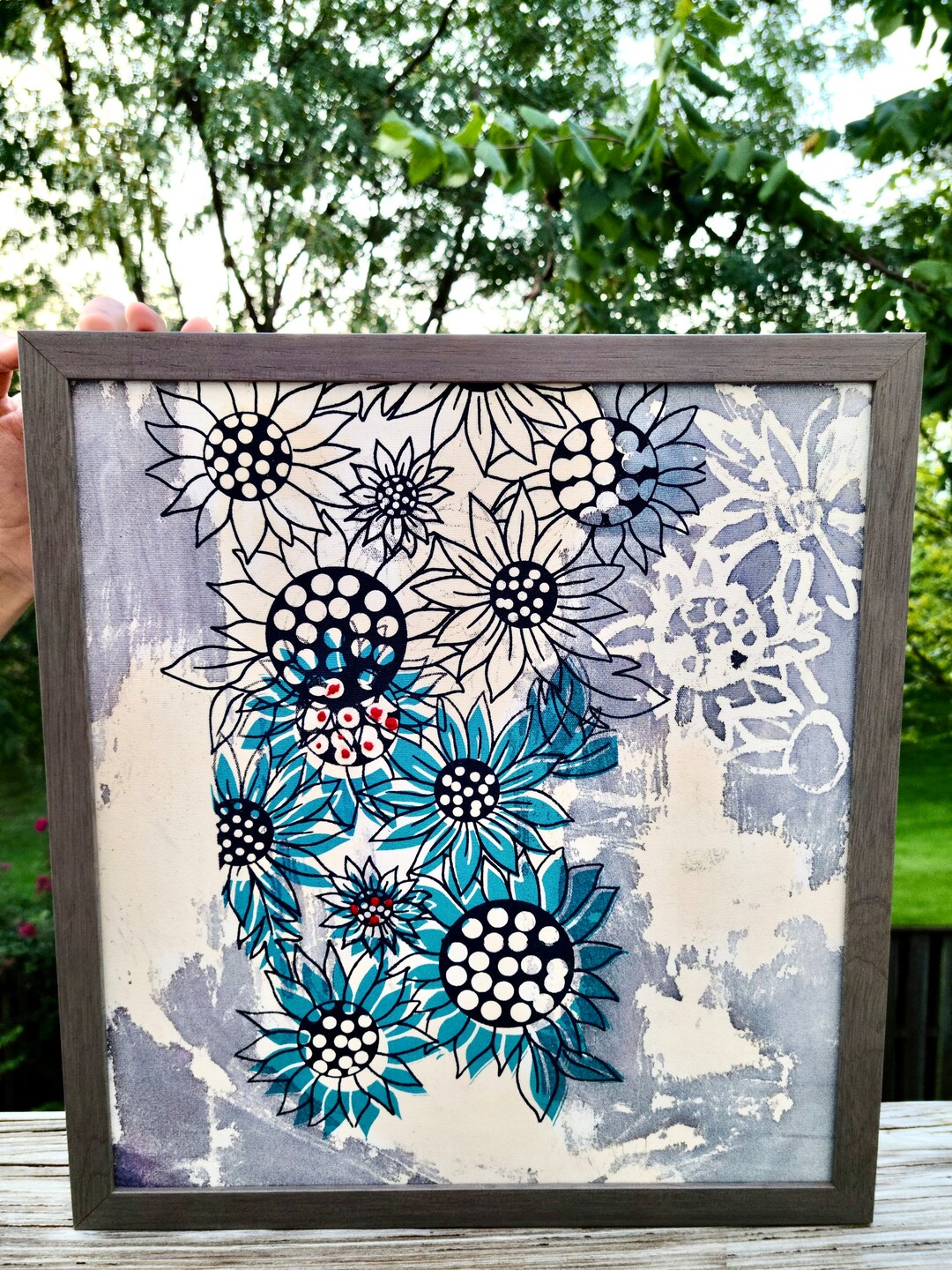 BATIK ARTWORK, SCREEN Printing, Framed Art Work, Above Couch Art ...