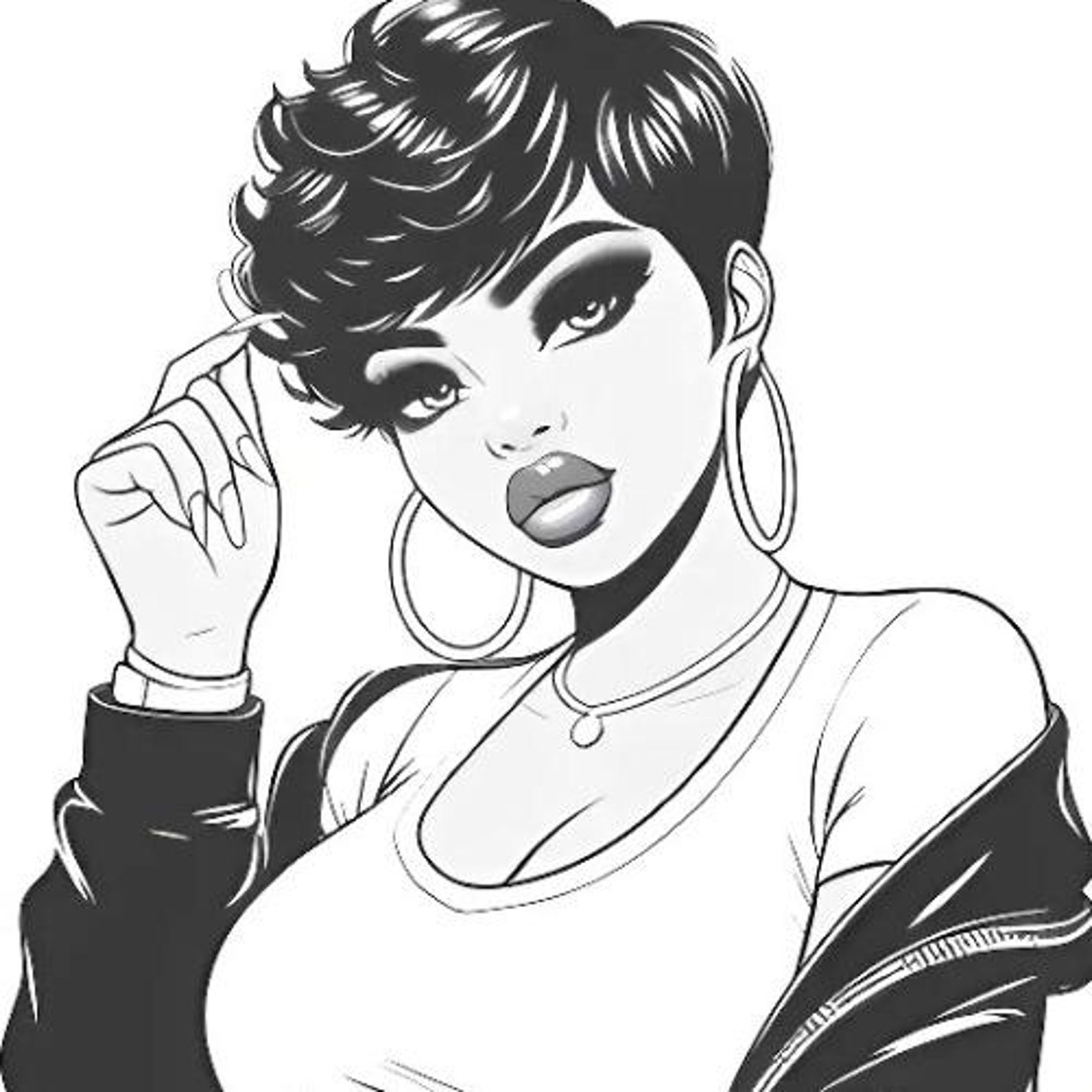 Fashion Diva Coloring Book | 12-page Printable Self-care & Creative ...