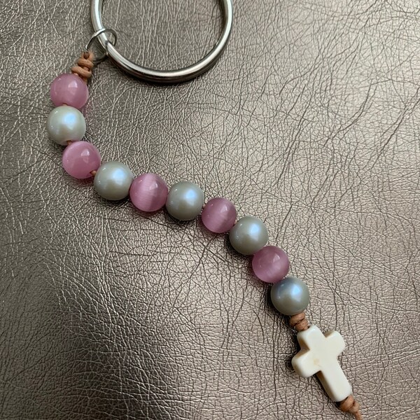 Rosary Keychain - Etsy