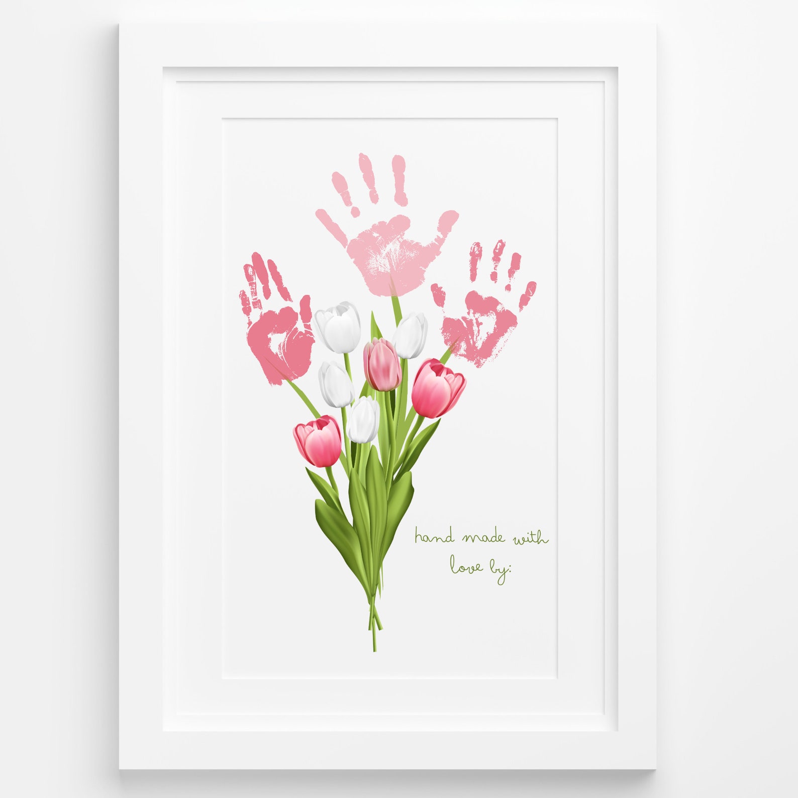 Mothers Day | Handprint | Floral Bouquet | Mom | Grandmas | Flower Art ...