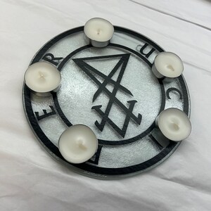 LUCIFER Altar Plate | LUCIFER Sigil Plate | Witchcraft Plate - Etsy