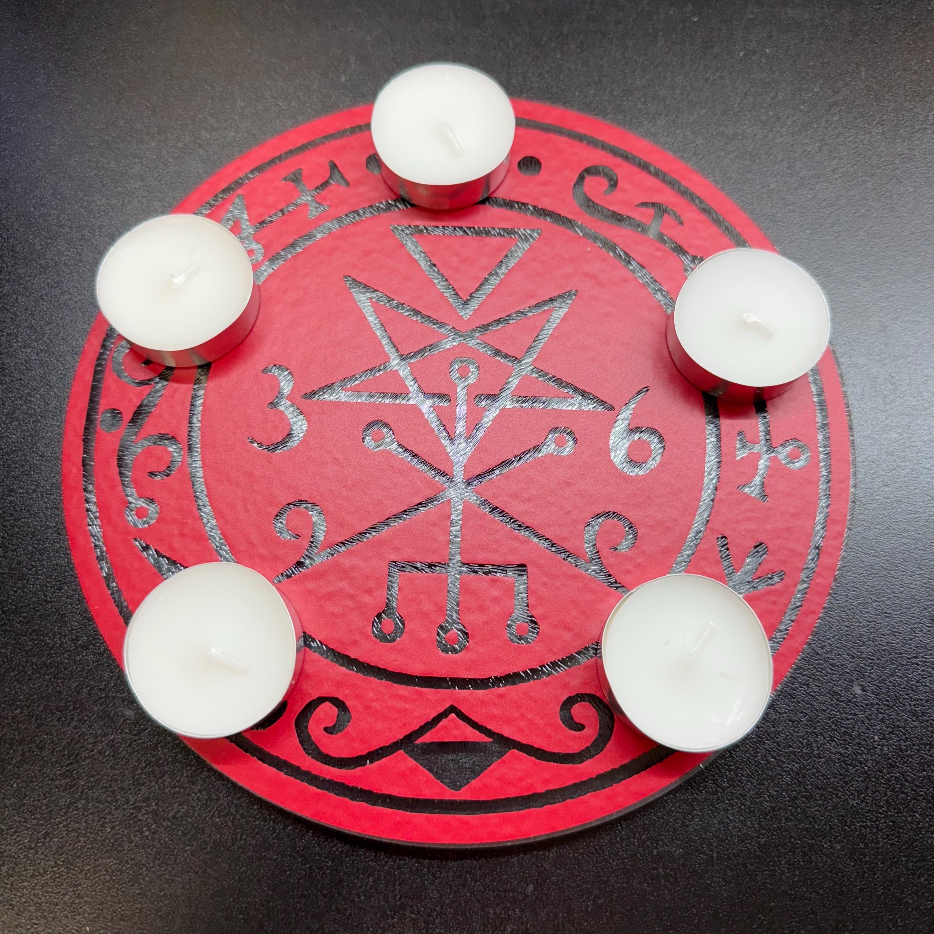 Lilith Seal Altar Plate: Witchcraft Offering Plate - Etsy