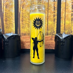 Apollo Candle | Deity Candle | Yellow Apollo Candle - Etsy