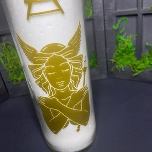 Frigg Candle | Deity Candle | White and Gold Frigg Candle - Etsy