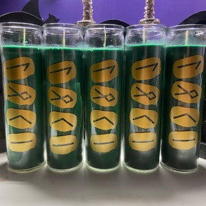 LOKI Candle | Deity Candle | Green Loki Candle - Etsy