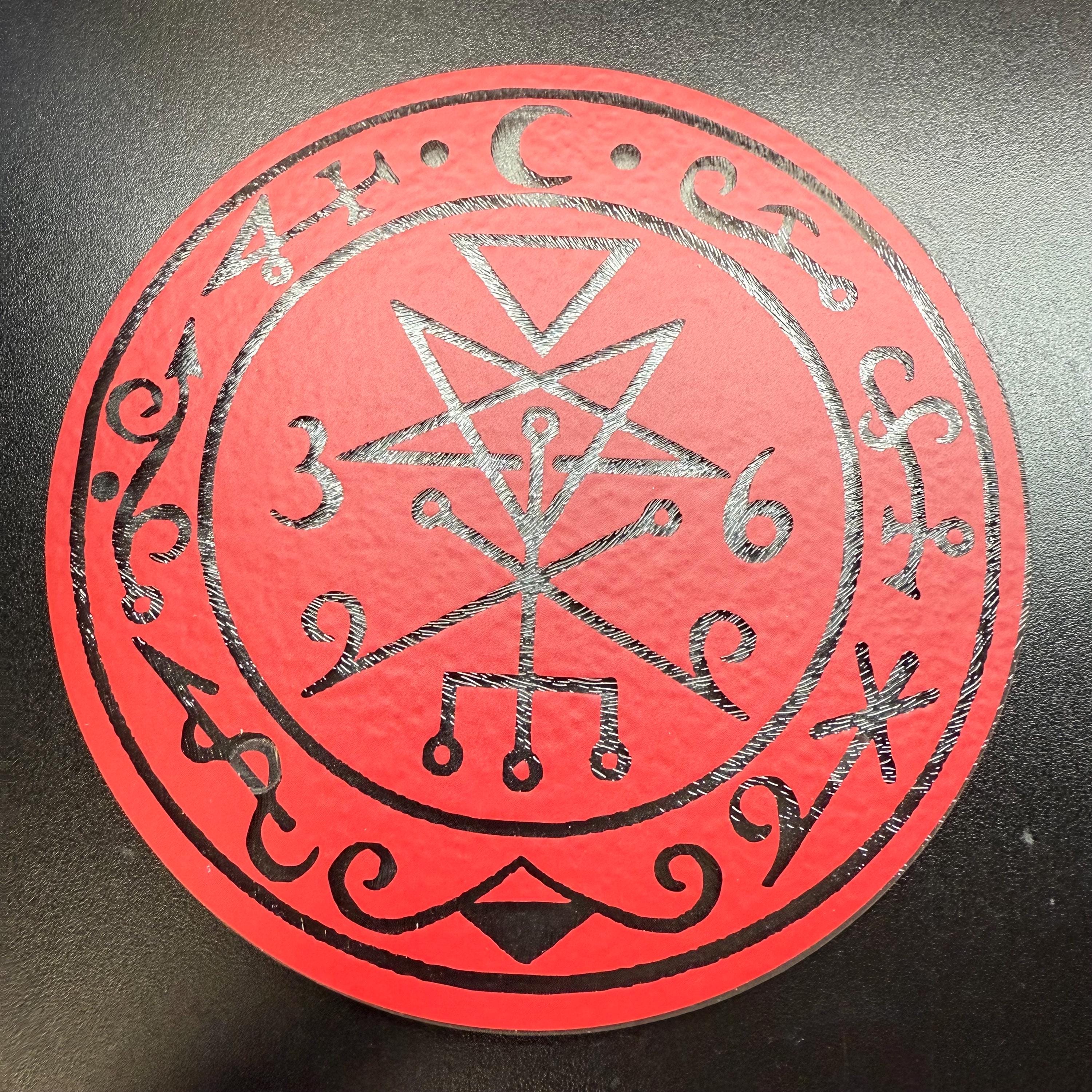Lilith Seal Altar Plate: Witchcraft Offering Plate - Etsy