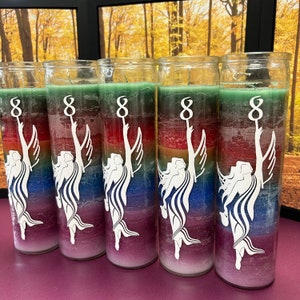 IRIS Candle | Deity Candle | Rainbow Iris Candle - Etsy