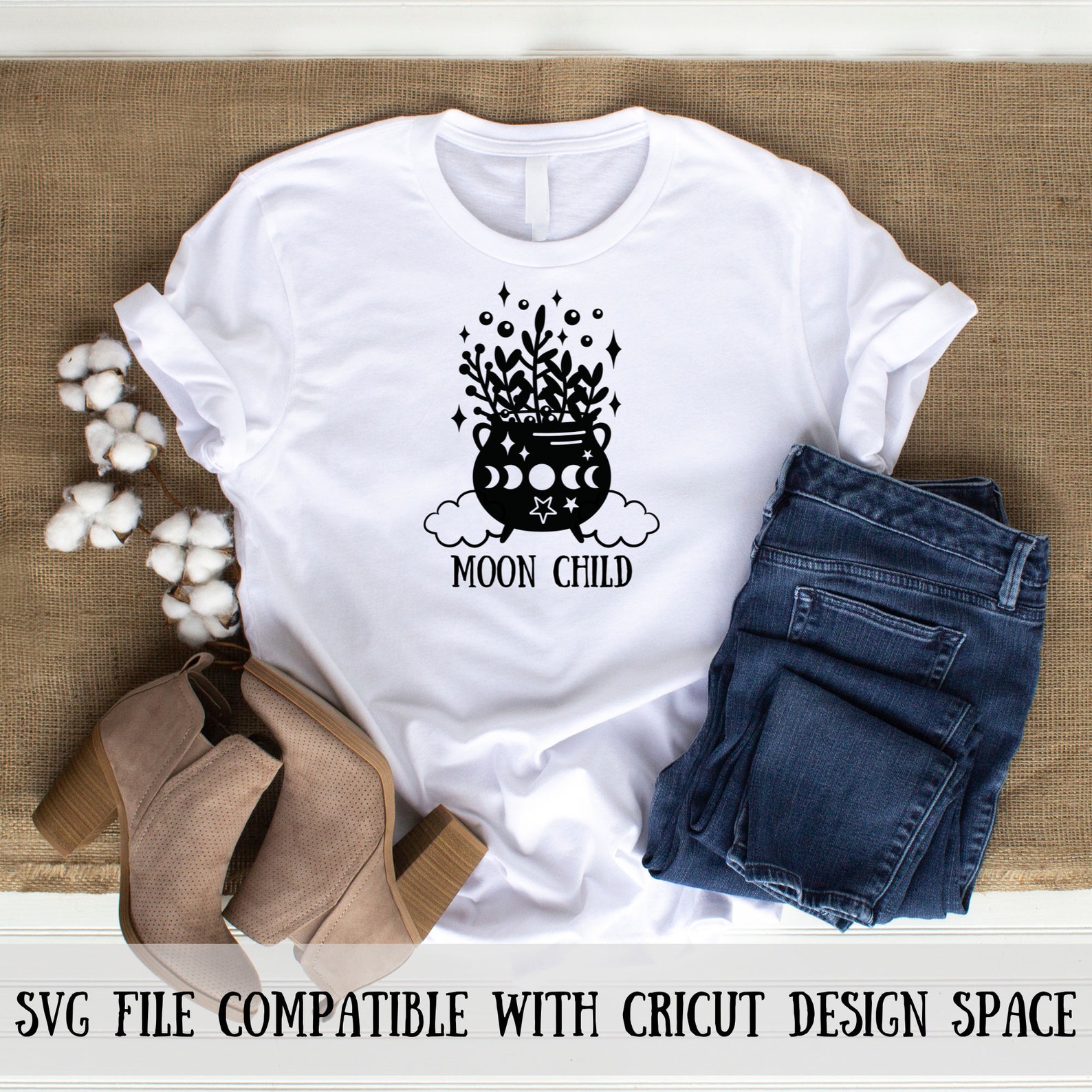 Moon Child Svg Witchcraft SVG Gothic SVG Cricut Cutting | Etsy