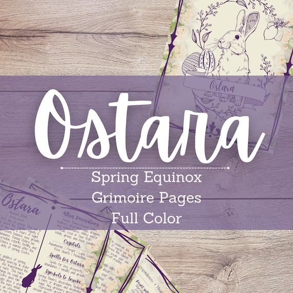 Ostara Bundle COLOR Pages Ostara Book of Shadows Pages | Etsy