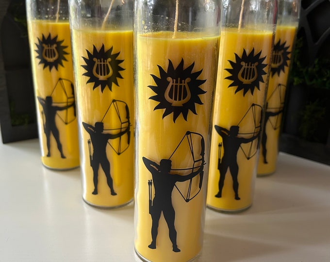 Apollo Candle Deity Candle Yellow Apollo Candle - Etsy