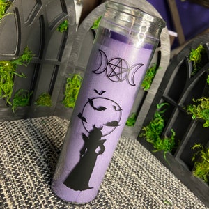 NYX Candle | NYX Ritual Candle | Purple Nyx Goddess Candle | Deity ...