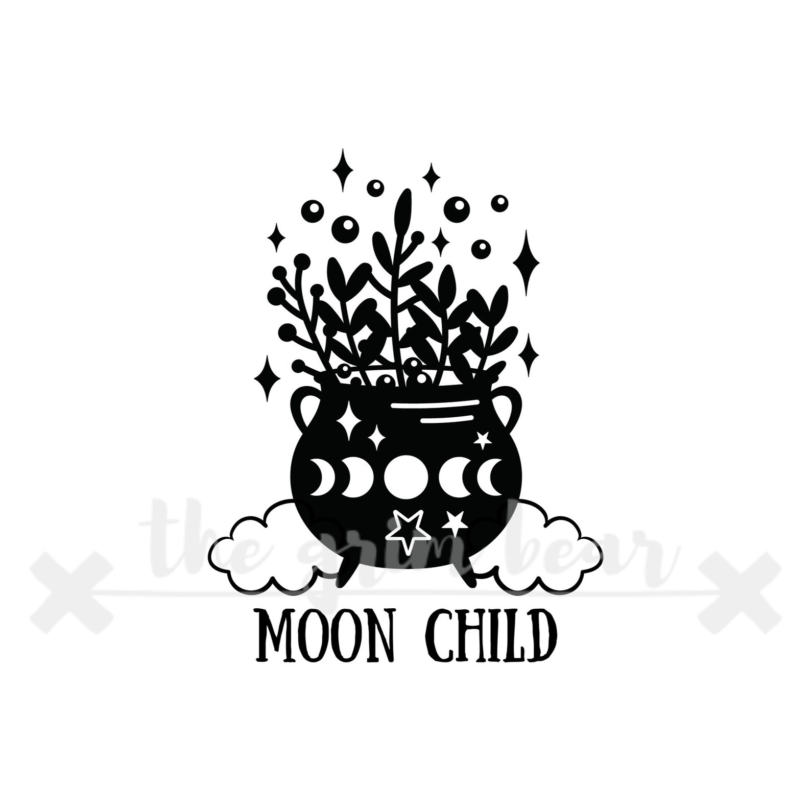 Moon Child Svg Witchcraft SVG Gothic SVG Cricut Cutting | Etsy