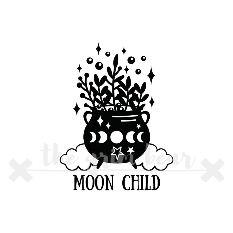 Moon Child Svg Witchcraft SVG Gothic SVG Cricut Cutting | Etsy