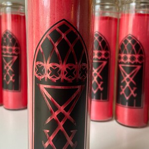 Lucifer Candle | Red Lucifer Candle | Deity Candles - Etsy