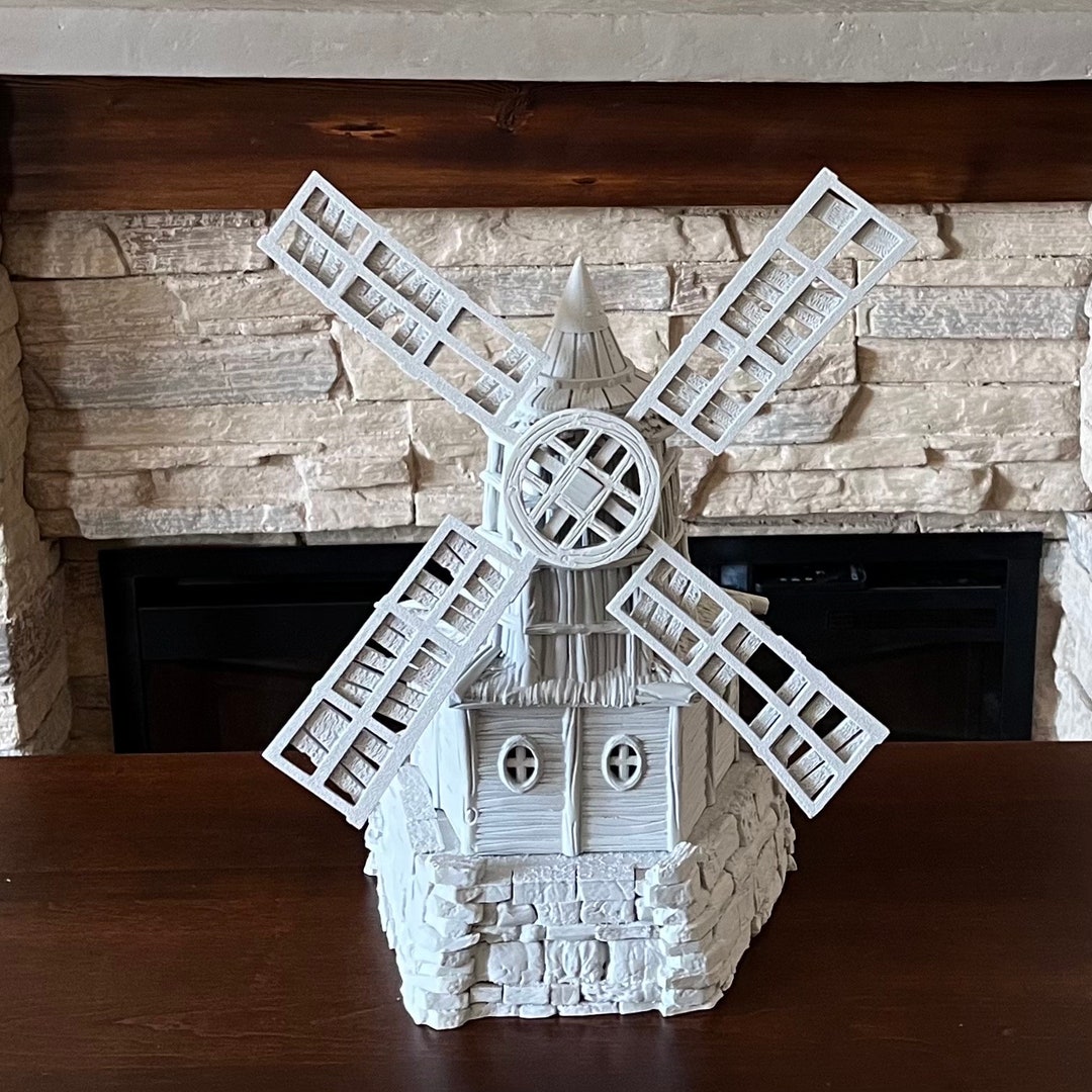 HAUNT WOOD MINE Windmill, Fantasy Tabletop Terrain, 3D Printed ...