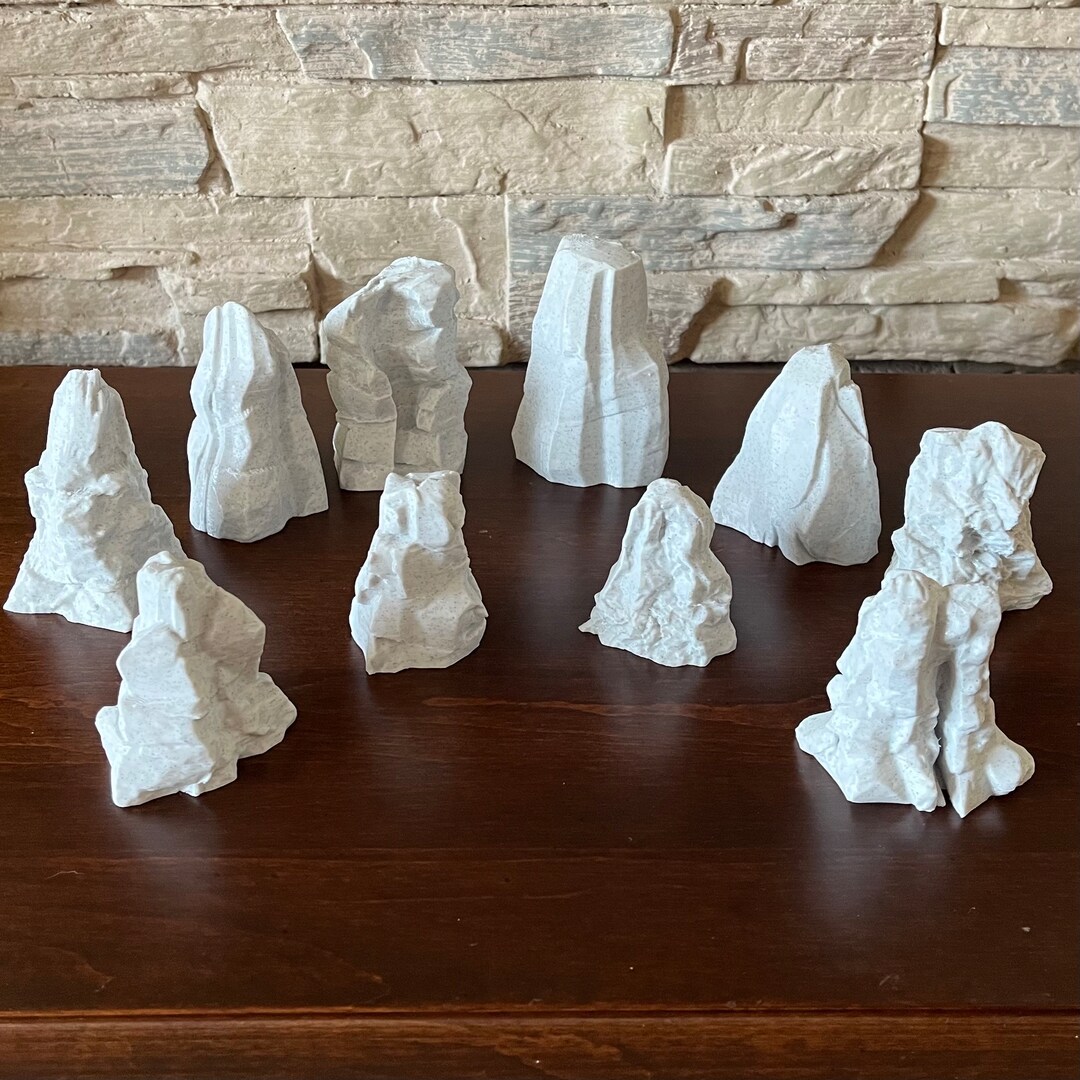VERTICAL STONES Tabletop Terrain 3D Printed Designed by - Etsy