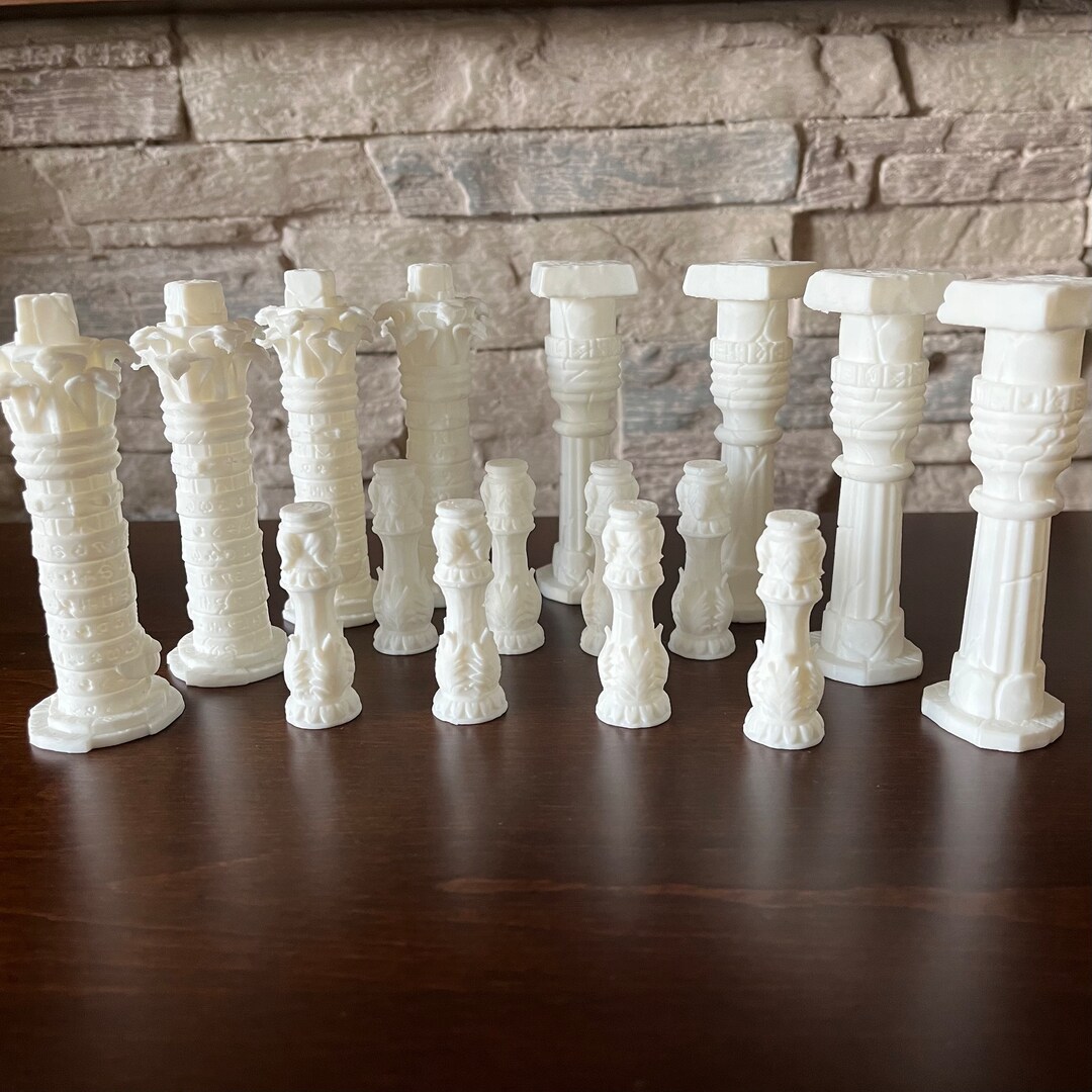 EGYPTIAN INSPIRED COLUMNS 16/set, Fantasy Tabletop Terrain, 3D Printed ...