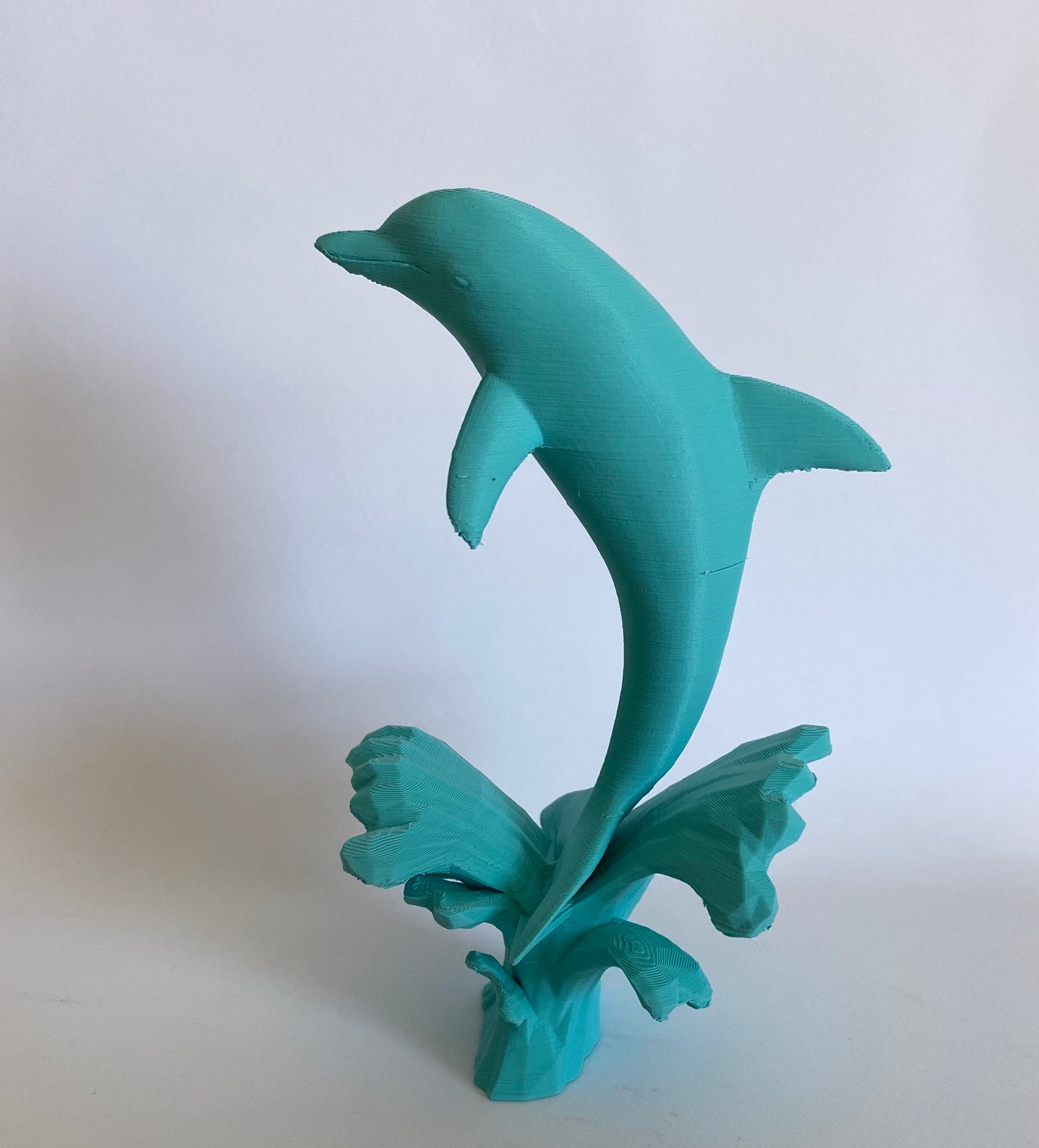 FLYING DOLPHIN FIGURINE 3D Printed Collectible Dolphin Art | Etsy