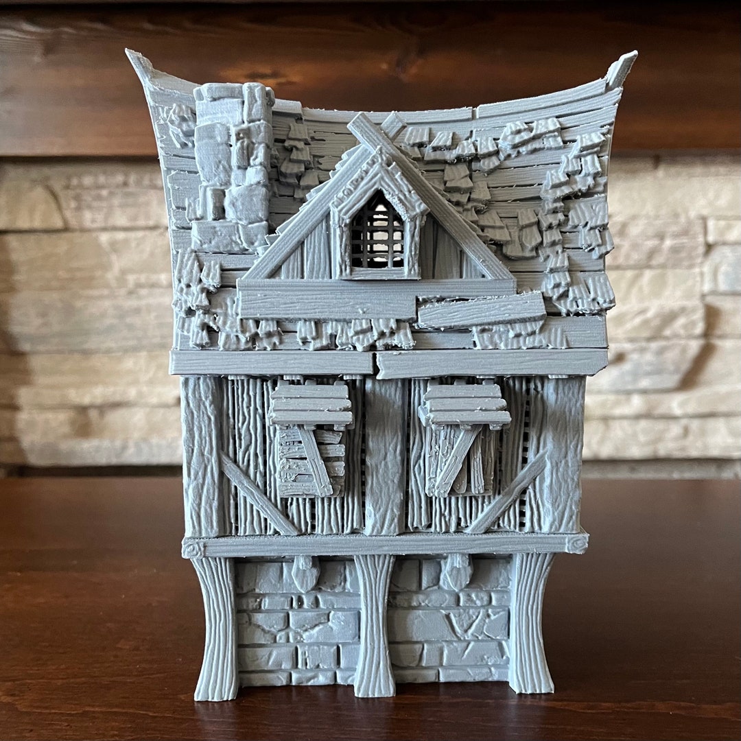 TWO STORY HOUSE, Fantasy Tabletop Terrain, 3D Printed, Designed by ...