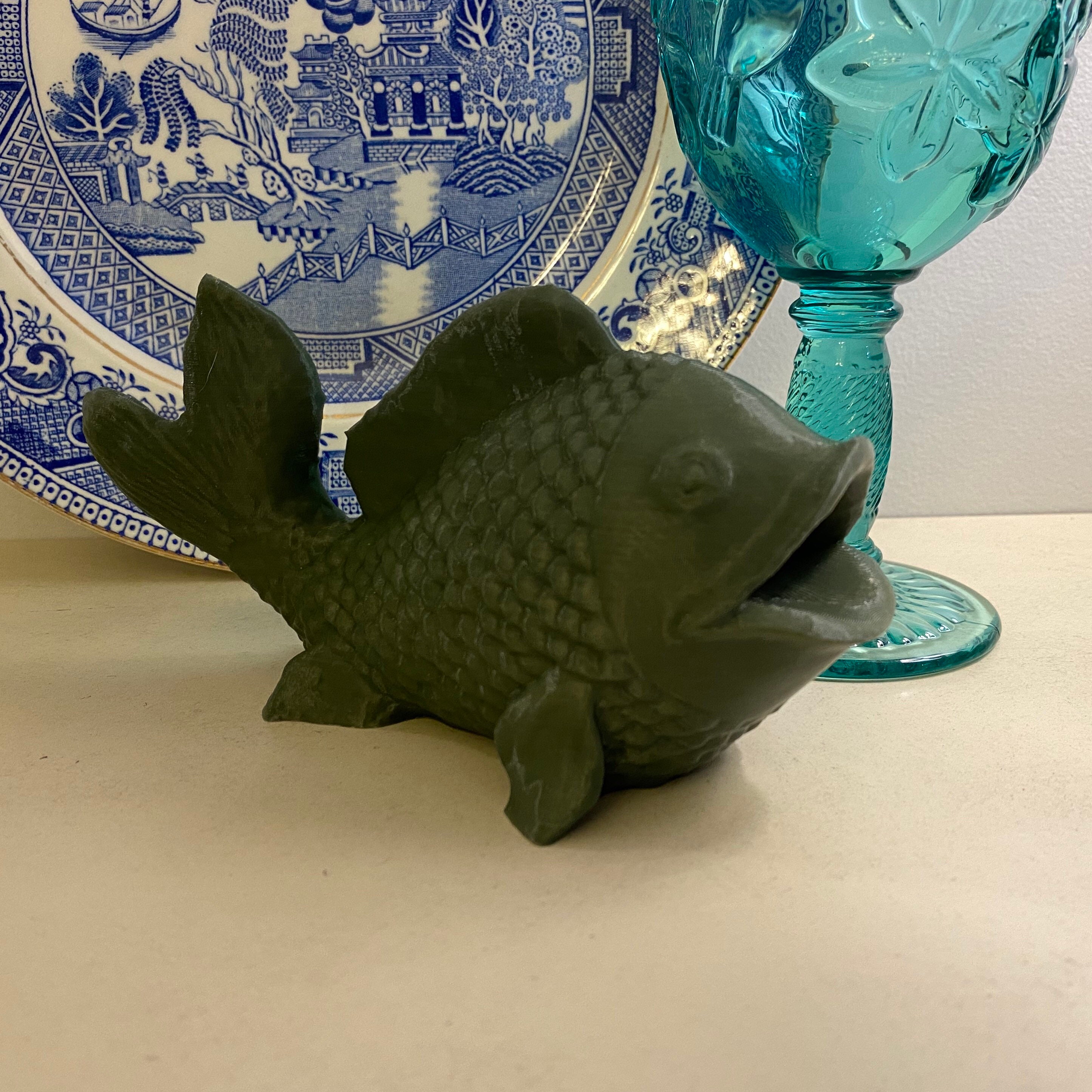 Figurines & Knick Knacks Collectibles Art & Collectibles FISH STATUE 3D ...