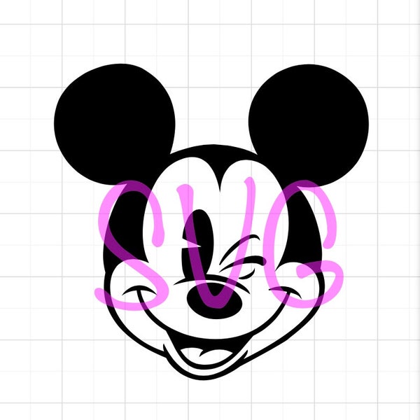 Winking Mickey Mouse - Etsy