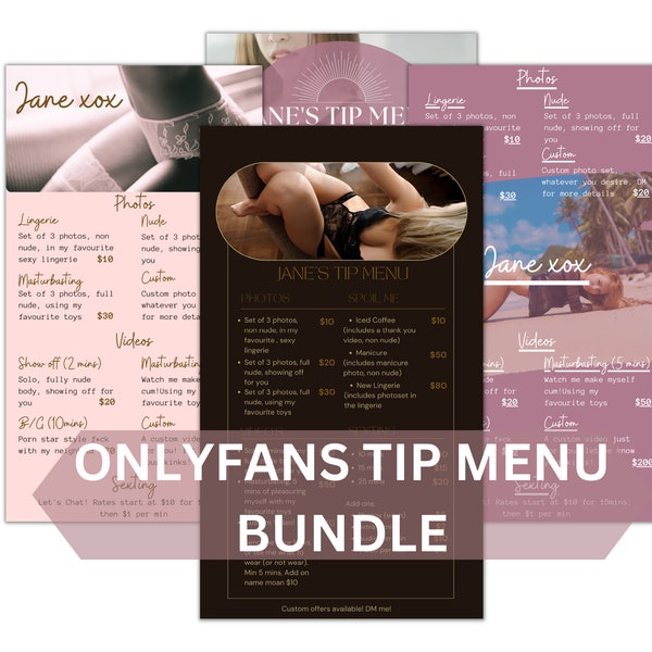 Onlyfans Tip Menu - Etsy