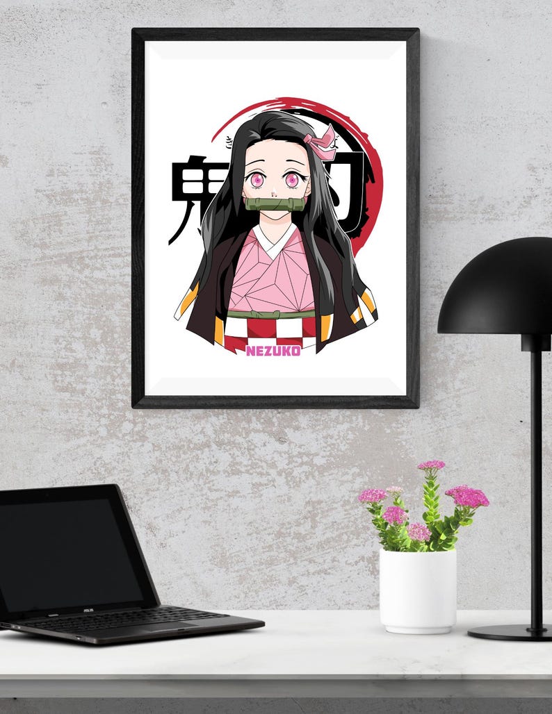 Nezuko PNG + AI Design | Demon Slayer Digital Download | Anime Art for ...