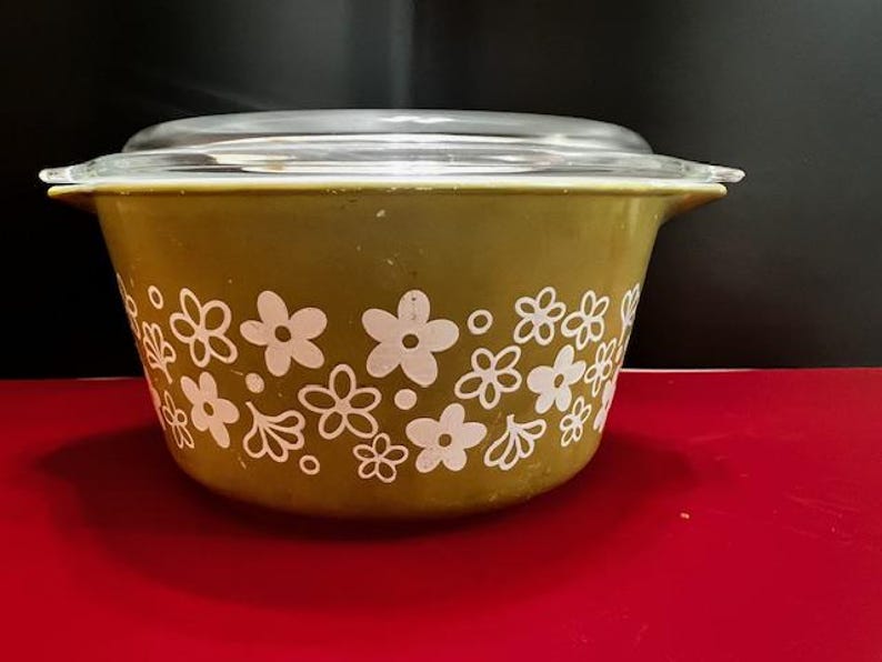 Vintage Pyrex 473, 1-quart, Olive Green, Ovenware Dish, With Lid! - Etsy
