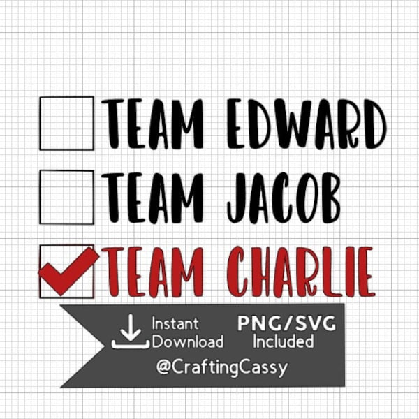 Team Edward Twilight Svg - Etsy