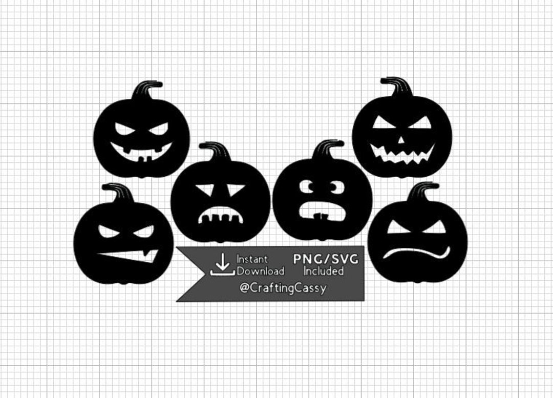Jack-o-lantern SVG Bundle - Etsy