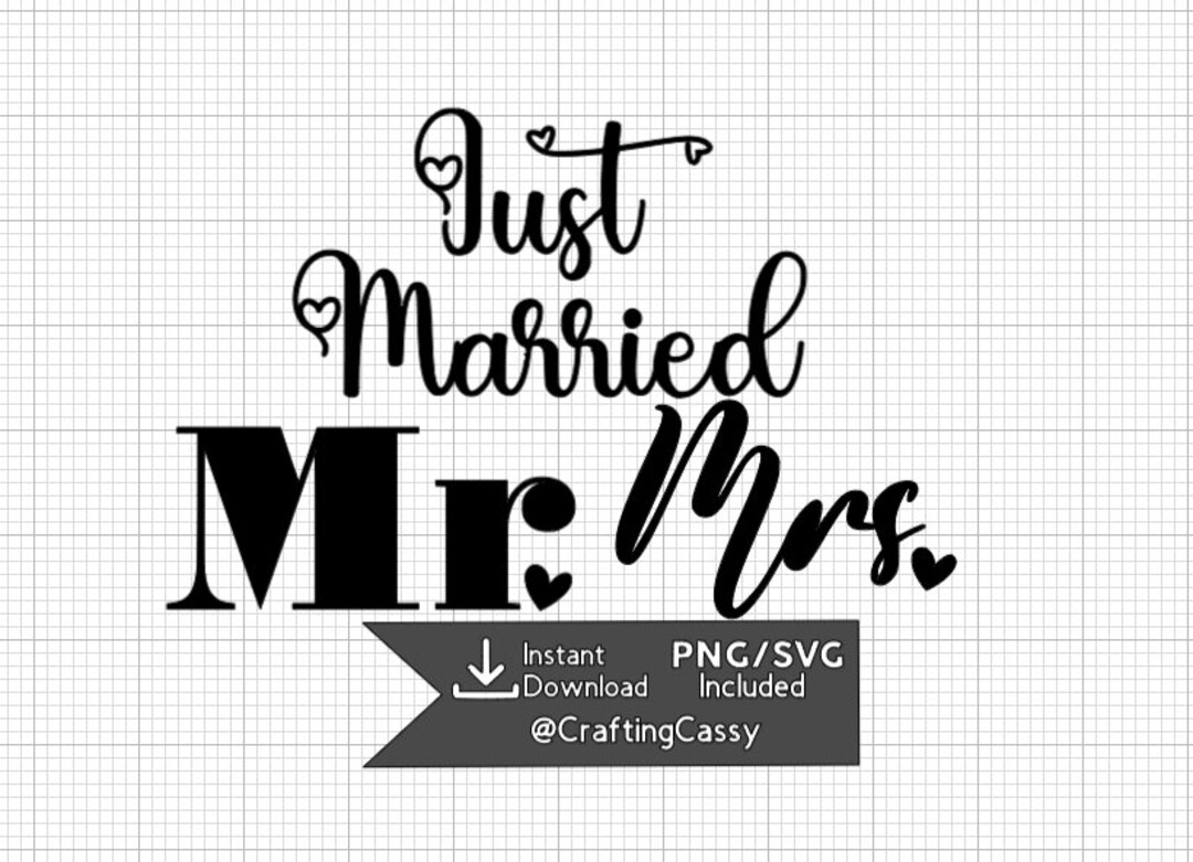 Just Married SVG Bundle - Etsy