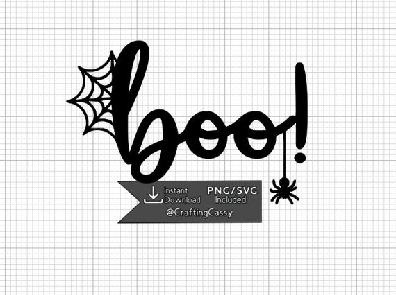 Boo SVG - Etsy