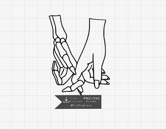 Skeleton & Hand Til Death SVG - Etsy