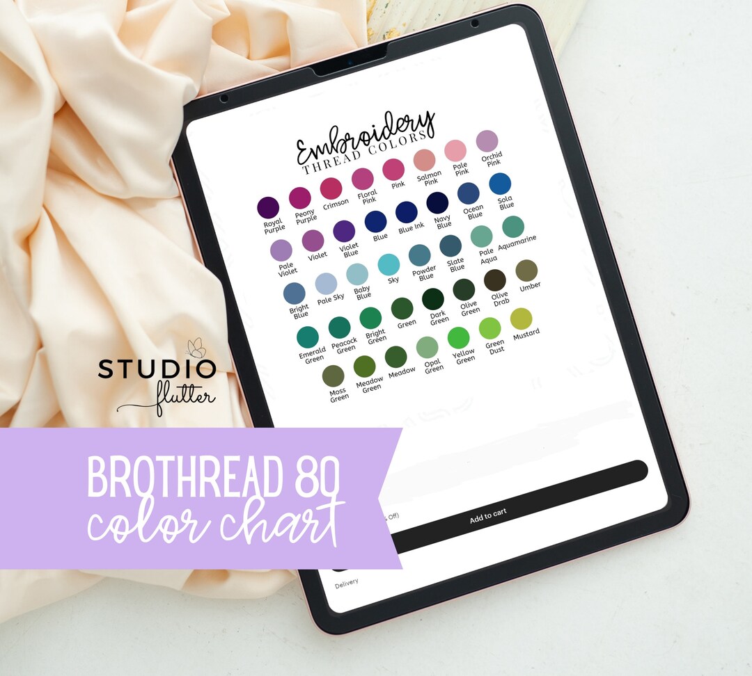 Embroidery Thread Color Chart, Brothread Color Chart, Brothread 80 ...